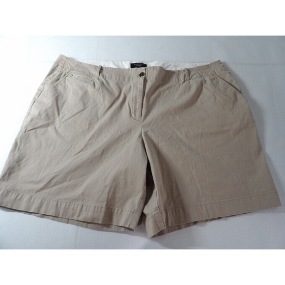 Talbots | Shorts | Talbots Woman 24w Shorts Khaki Chino Slit Pockets 85 ...